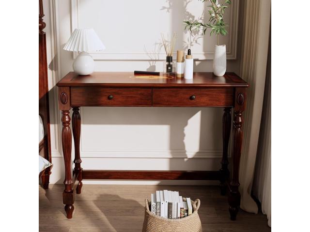 Click here for Solid Wood Computer Writing Desk with 2 Storage Dr... prices