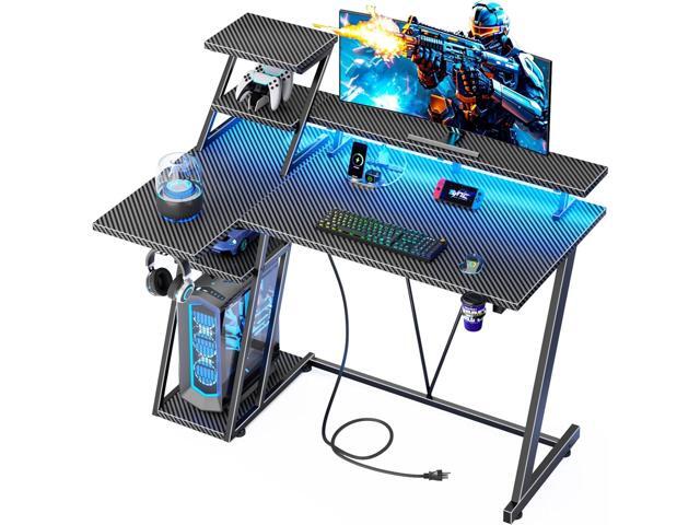 Click here for 40 Inch Gaming Desk with LED Lights & Power Outlet... prices