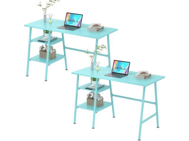Click here for VECELO 43.1 Inch Computer Desk Home Office Blue St... prices