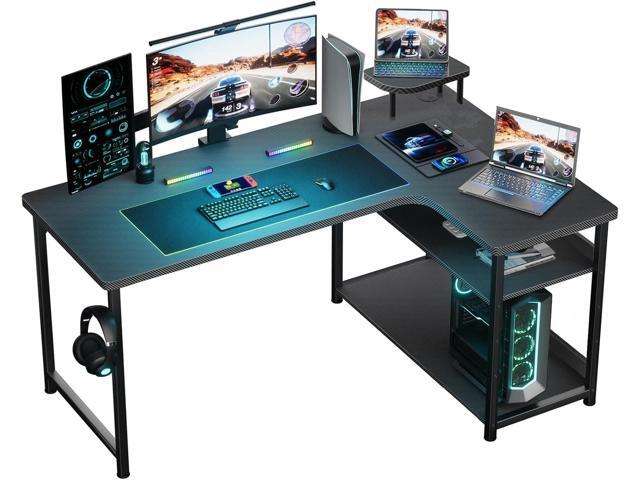 Click here for GTRACING L Shaped Gaming Desk  Carbon Fiber Style... prices