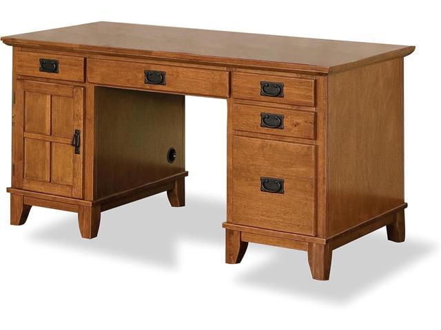 Click here for Homestyles Arts & Crafts Cottage Oak Pedestal Desk prices