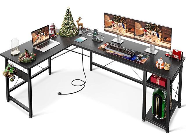 Click here for Coleshome L Shaped Computer Desk 66 with Power Out... prices