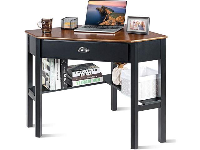 Click here for LDAILY Small Corner Desk  Triangle Makeup Vanity D... prices