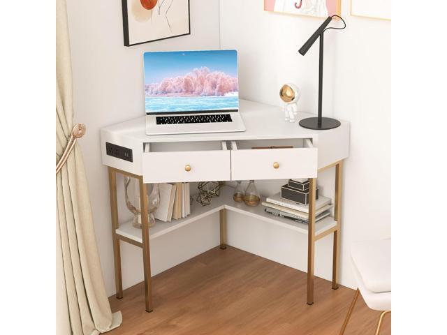 Click here for Corner Desk with Power Outlet  90 Degrees Triangle... prices