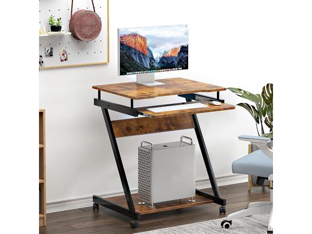 Click here for sogesfurniture Retro Computer Desk  Small Mobile W... prices