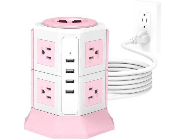 Click here for Pink Tower Power Strip with Surge Protection HITRE... prices
