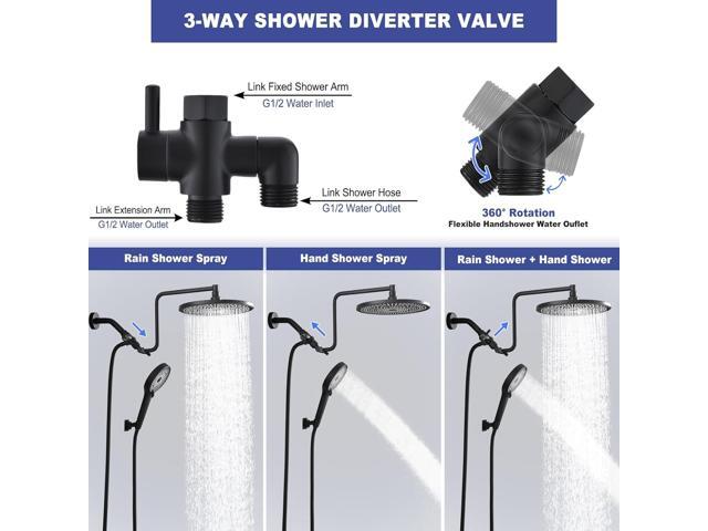 Click here for 10 Rainfall Shower Head with Handheld Combo  Upgra... prices
