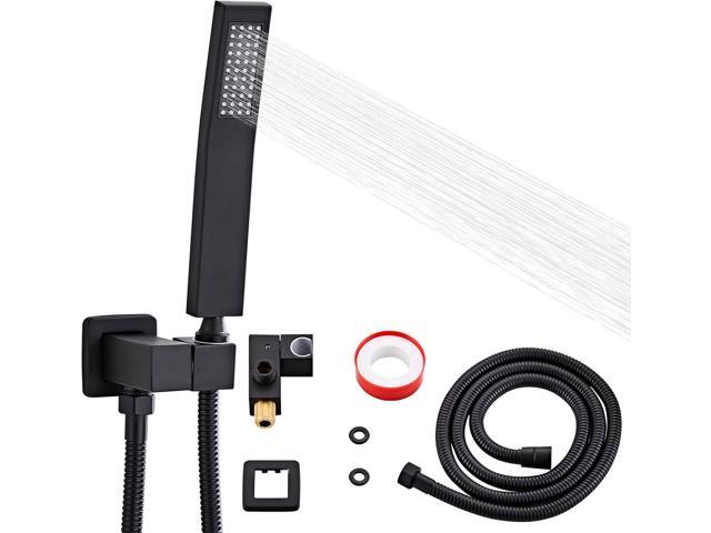 Click here for Bathroom Square Matte Black Solid Brass Hand Held... prices