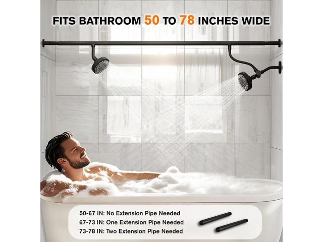 Click here for Dual Shower Head for Couples  High Pressure Double... prices