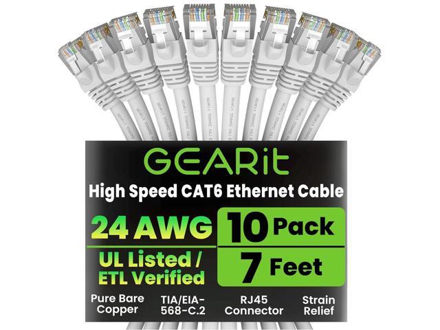 Click here for GEARit Cat 6 Ethernet Cable (10-Pack 7 Feet) Cat6... prices