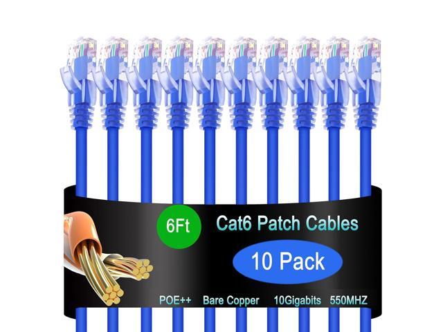Click here for Cat6 Ethernet Patch Cable 6 ft (10 Pack) for Data... prices