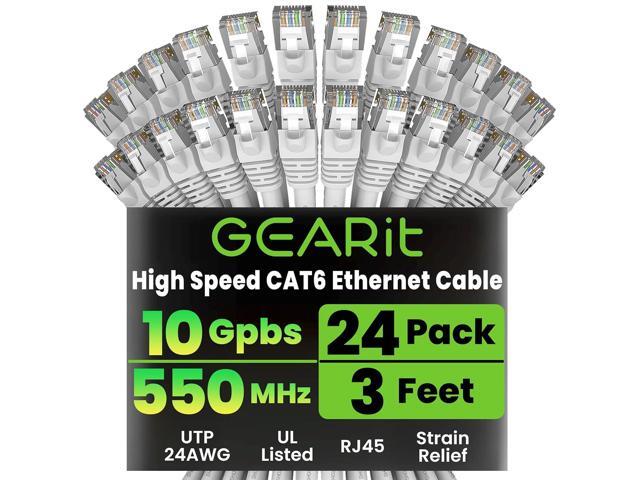 Click here for GEARit Cat 6 Ethernet Cable (24-Pack 3 Feet) Cat6... prices