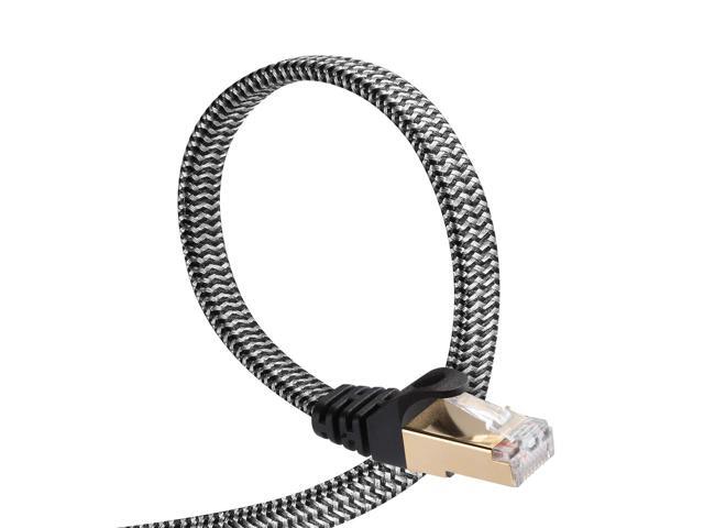 Click here for Cat 8 Ethernet Cable  25FT Nylon Braided Flat Netw... prices