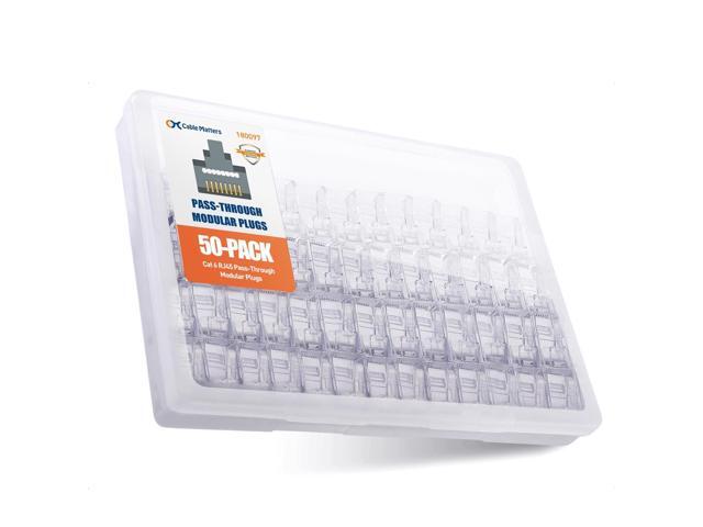 Click here for Cable Matters 50-Pack Cat 6 Pass Through RJ45 Conn... prices
