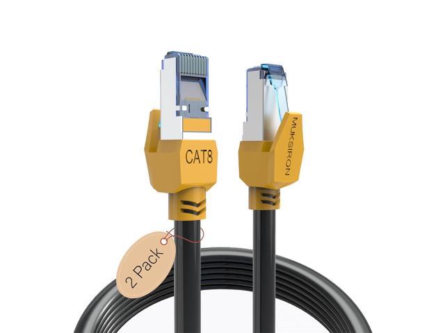 Click here for Cat 8 Ethernet Cable 10 ft 2 Pack  Heavy Duty high... prices
