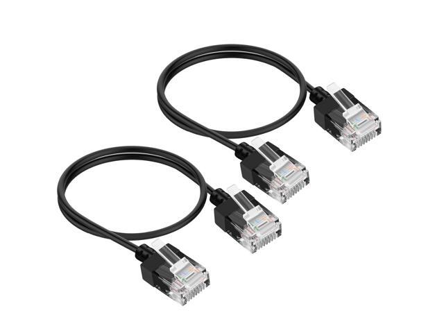 Click here for Ultra Slim RJ45 Cat6A Ethernet Cable 15FT 2 Pack... prices