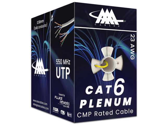 Click here for AAA Cat6 Plenum Cable 1000ft DSX-8000 Tested 0.58M... prices