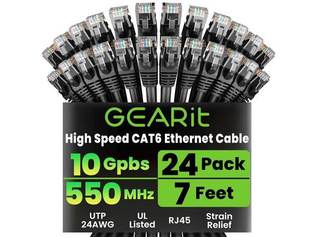 Click here for GEARit Cat 6 Ethernet Cable Pack - 24-Pack 7 ft Ca... prices