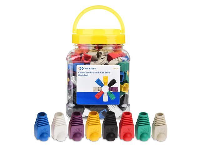 Click here for Cable Matters 200-Pack Cat6 / Cat5e RJ45 Strain Re... prices