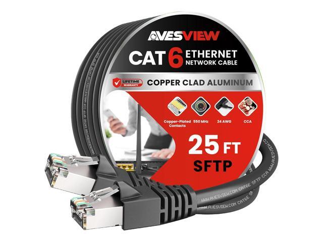Click here for CAT 6 Shielded Ethernet Cable 25 FT  Indoor High-S... prices