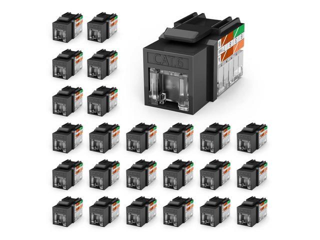 Click here for VCELINK RJ45 Cat 6 Keystone Jacks 25-Pack  Dust-Pr... prices