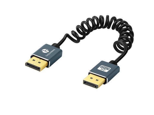 Click here for DisplayPort Coiled Cable  DP Spiral Cable Gold Pla... prices
