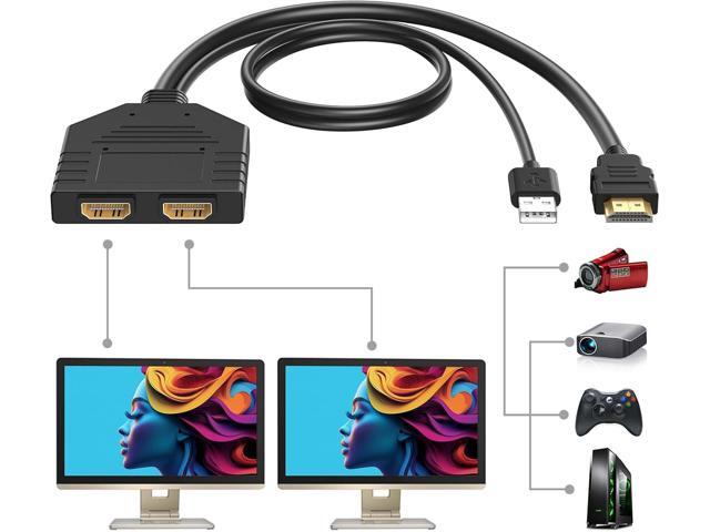 Click here for BATU 4k 60hz HDMI Splitter 1 in 2 Out HDMI Cable M... prices
