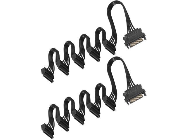 Click here for upHere 1 to 5 SATA Power Splitter Cables 19.7 in (... prices