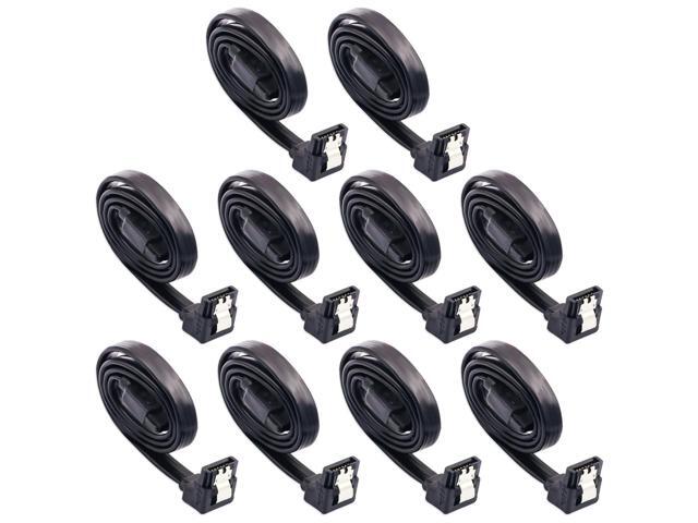 Click here for 10-Pack 90 Degree Right Angle SATA III 6.0 Gbps Ca... prices