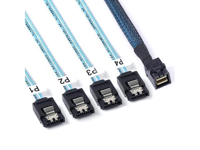 Click here for 2Pack Mini SAS to SATA Cable: 0.5M SFF-8643 to SAT... prices