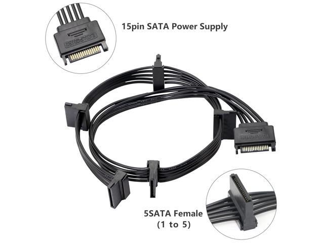Click here for GELRHONR 15Pin SATA Male to 5 x 15 Pin SATA Female... prices