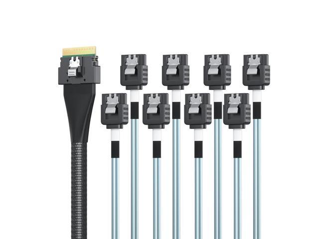 Click here for 10Gtek SlimSAS 8i to 8xSATA Cable  SFF-8654 Host t... prices