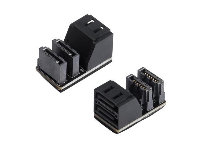 Click here for CERRXIAN 90 Degree Duale SATA 7PIN Male to Dual Fe... prices