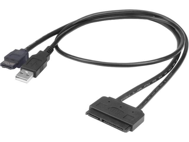 Click here for Akasa AK-CBSA03-80BK Flexstor eSATA Cable for SATA... prices