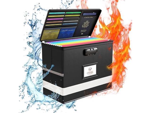 Click here for Oterri Fireproof Document Box with Lock  Letter Fi... prices