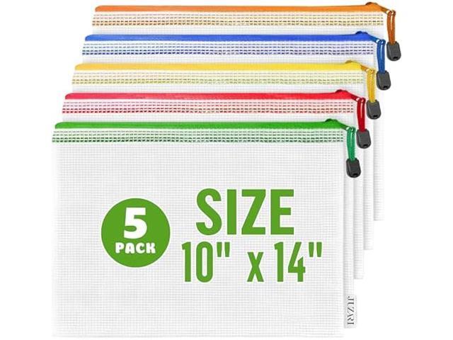Click here for JUZARI 5 Pack Mesh Bags with Zipper 10x14 Inch for... prices