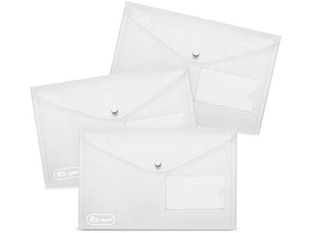 Click here for 24 Pack A5 Plastic Envelopes - Agoer Clear Plastic... prices