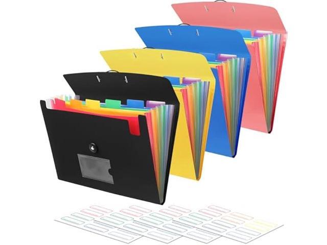 Click here for 4 Pack Accordian File Organizer with Labels  7 Poc... prices