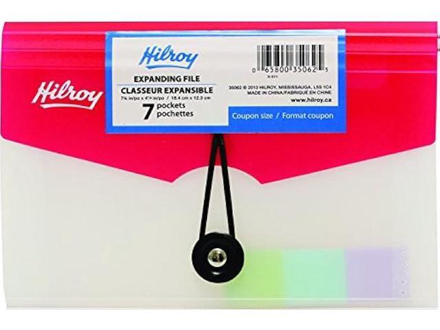 Click here for Hilroy Poly 7 Pocket Expanding File  Coupon Size... prices