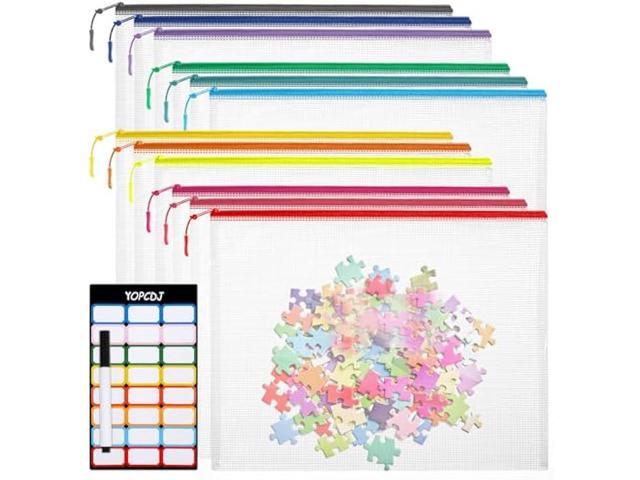 Click here for YOPCDJ 12pcs Mesh Zipper Pouch Bags  A5 Puzzle Bag... prices