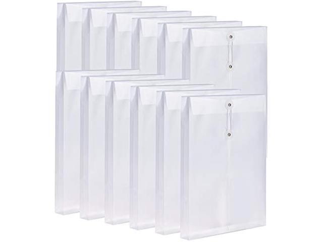 Click here for FANWU 12 Pack Clear Plastic Envelopes Poly Envelop... prices