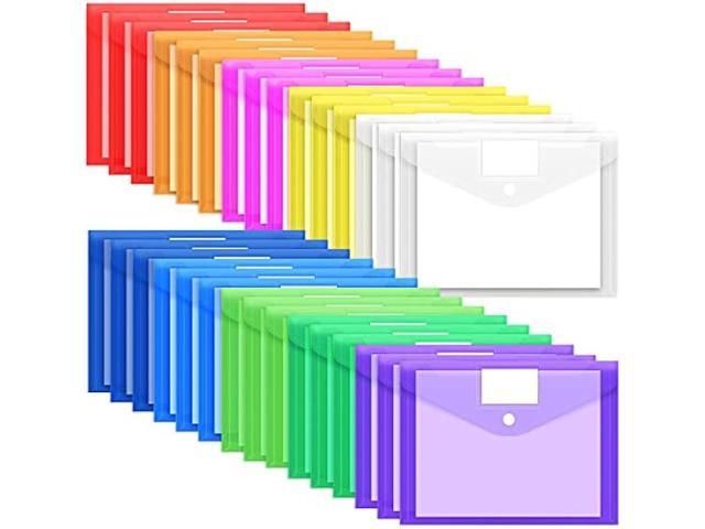 Click here for EOOUT 30 Pack 10 Color Plastic Envelopes Poly Enve... prices