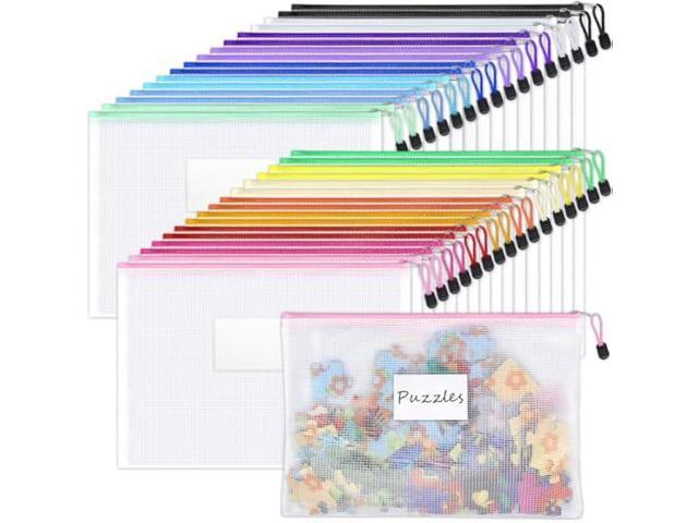 Click here for Sooez 32 Pack Mesh Zipper Pouch Bags  A4 Letter Si... prices