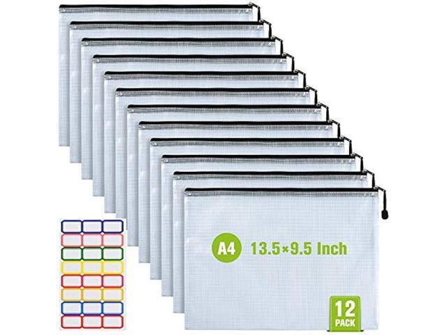 Click here for 12 Pcs Plastic Mesh Zip File Bags  Waterproof Tear... prices