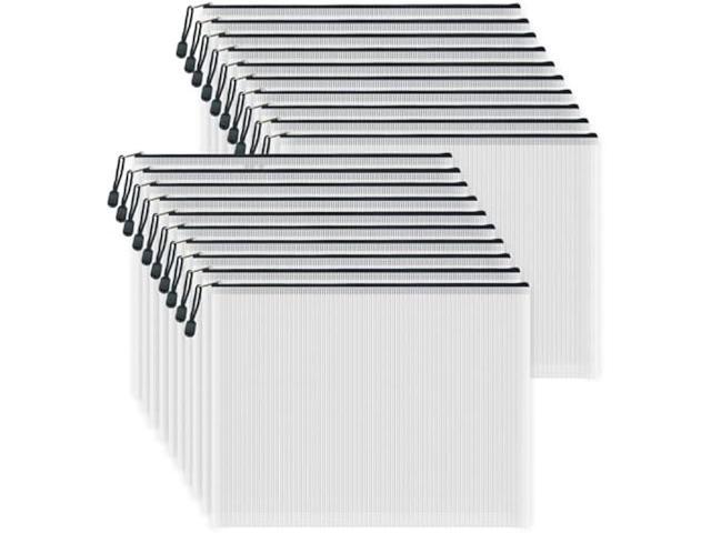 Click here for AUSTARK 20 Pcs Zipper File Bags  Plastic Mesh Pouc... prices