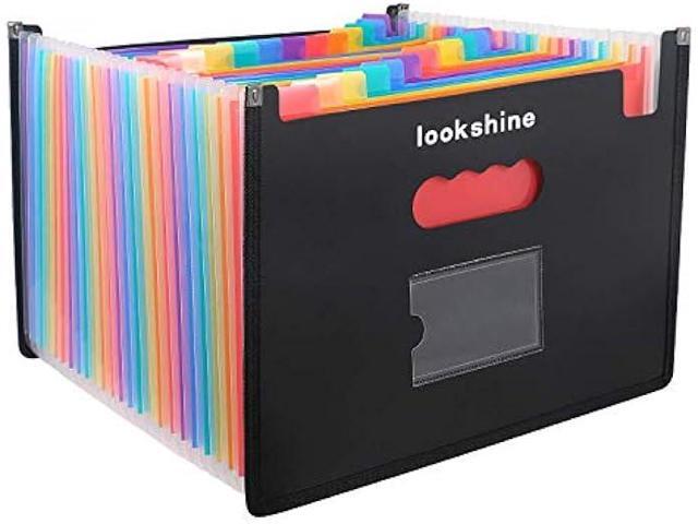 Click here for LOOKSHINE 24 Pockets Expanding File Folders  Porta... prices