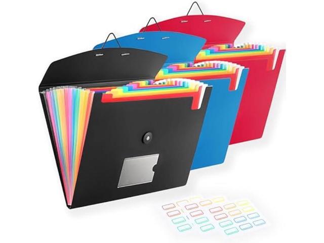 Click here for 3 Pack Accordion File Organizer with Elastic Closu... prices