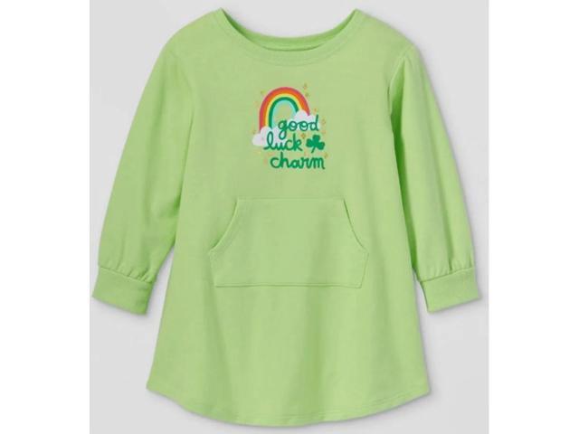 Click here for Cat & Jack Bright Green Girl Dress  3T prices