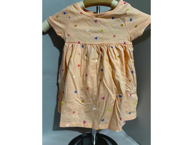Click here for Cat & Jack Peach Heart Girl Dress  12Month prices