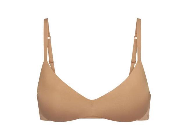 Click here for Skims Wireless Form Push Up Plunge Bra  Ochre  34A prices